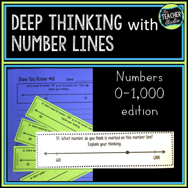 Why Do We Use Number Lines? - The Teacher Studio