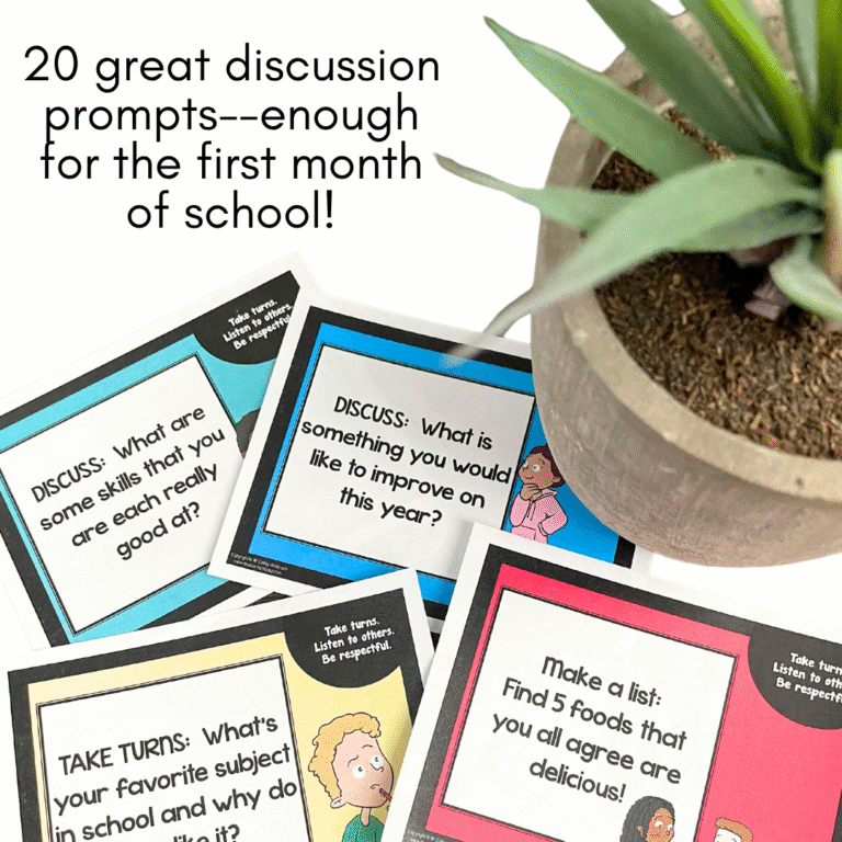 Morning Meeting Activities & Community Building Task Cards - Print and ...