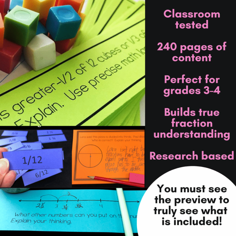 Fractions Unit - Fraction Activities - 3rd Grade - 4th Grade Fractions ...
