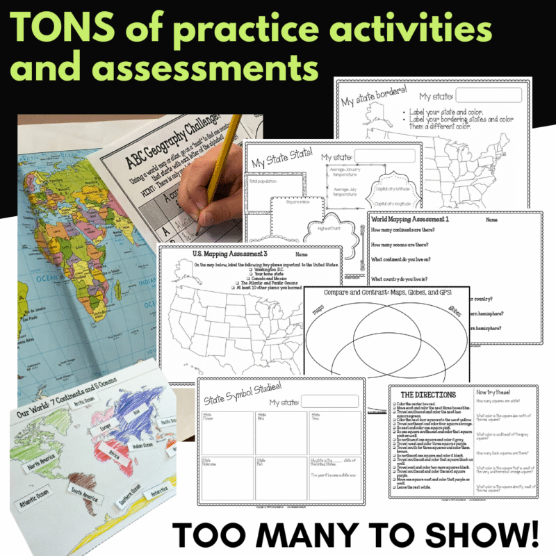 Maps and Globes – Map Skills – Mapping Activities and Geography Lessons ...